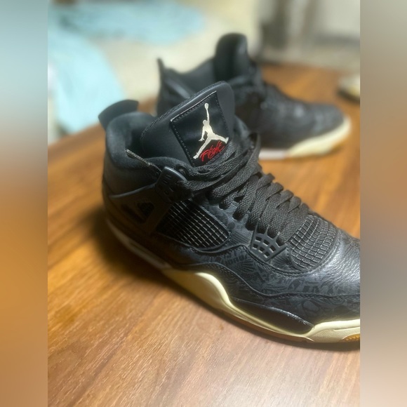 Nike | Shoes | 29 Air Jordan 4 Retro Laser Black Gum | Poshmark
